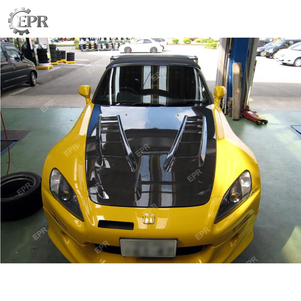 Tuning-Aero-Part-Trim-for-S2000-Racing-FRP-Hood-For-Honda-S2000-Carbon ...