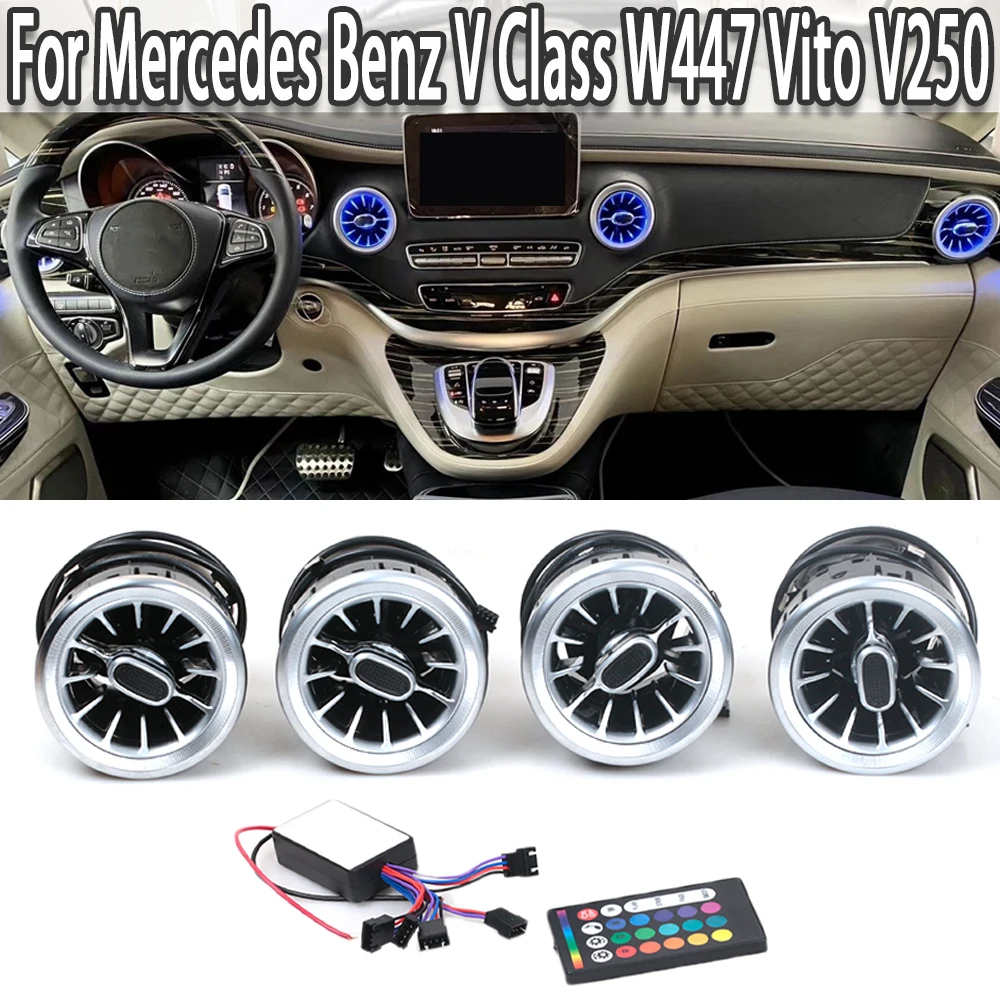 Car-LED-Front-Dashboard-AC-Air-Condition-Vent-Outlet-Turbo-Interior ...