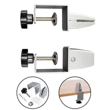 2Pcs Office Desk Divider Clamp Privacy Adjustable Screen Clip Holder ...