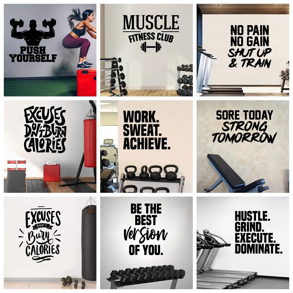 1-pc-nice-fitness-wall-stickers-Decal-Removable-Vinyl-Mural-Poster-For ...