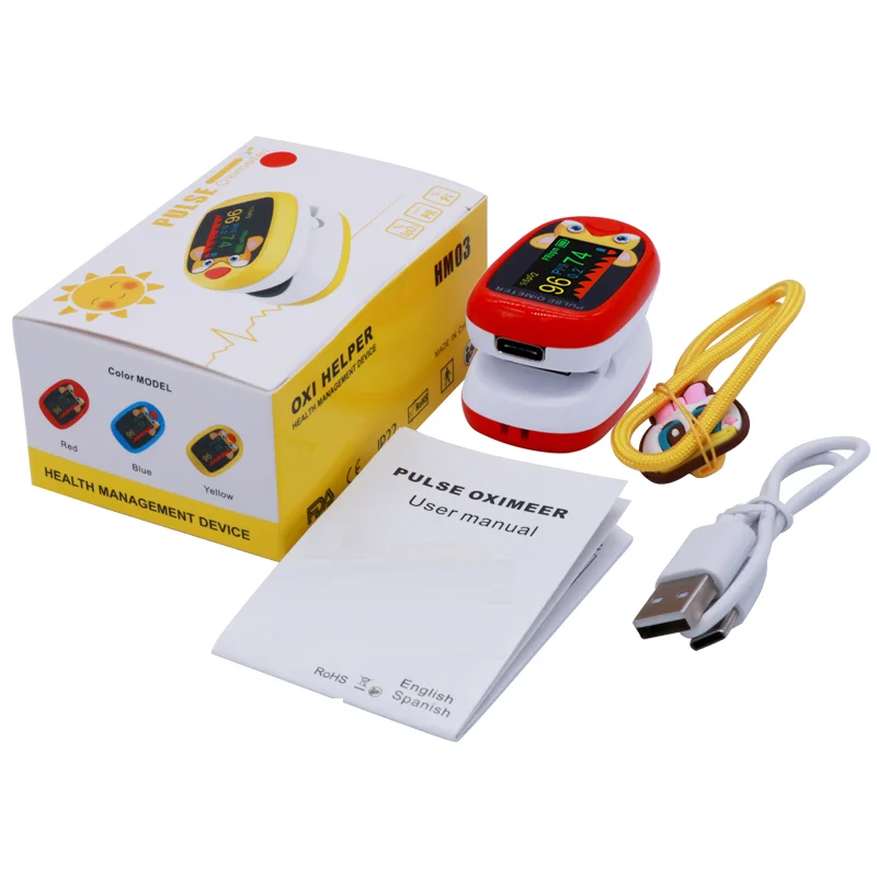 TFT-Display-Finger-Clip-Pulse-Oximeter-USB-Blood-Oxygen-Monitor-Finger ...