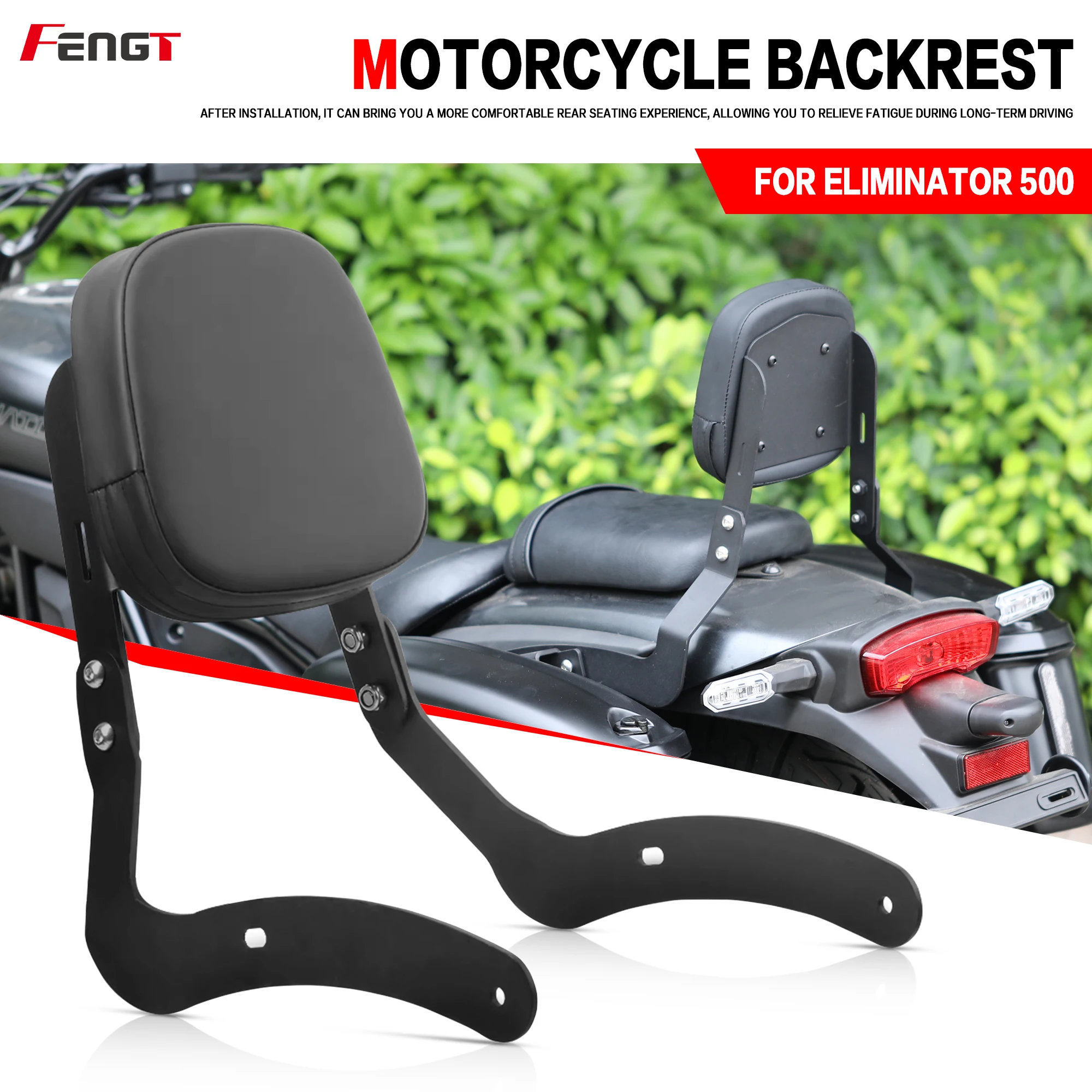 Motorcycle For kawasaki Eliminator SE 400 500 450 Rear back Passenger ...