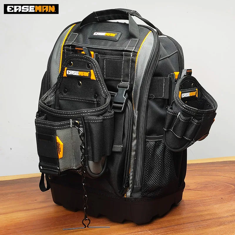 EASEMAN-Backpack-Tools-Men-Double-Shoulder-Electrician-Backpack-with ...