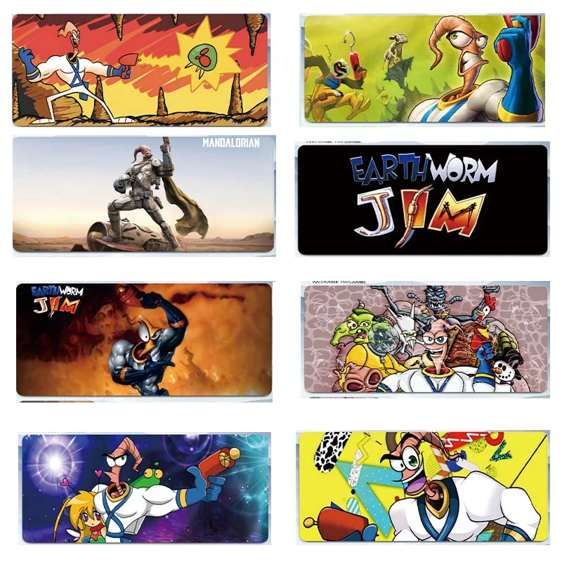 PDNA-Galaxy-Games-Earthworm-Jim-Anime-Gaming-Mouse-Pad-Large-Keyboard ...