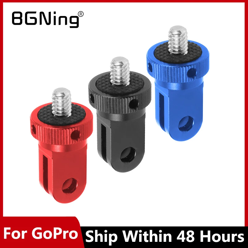 New 1/4 Inch Mini Tripod Adapter Mount Cnc For Gopro Hero 10 9 8 7 5 ...