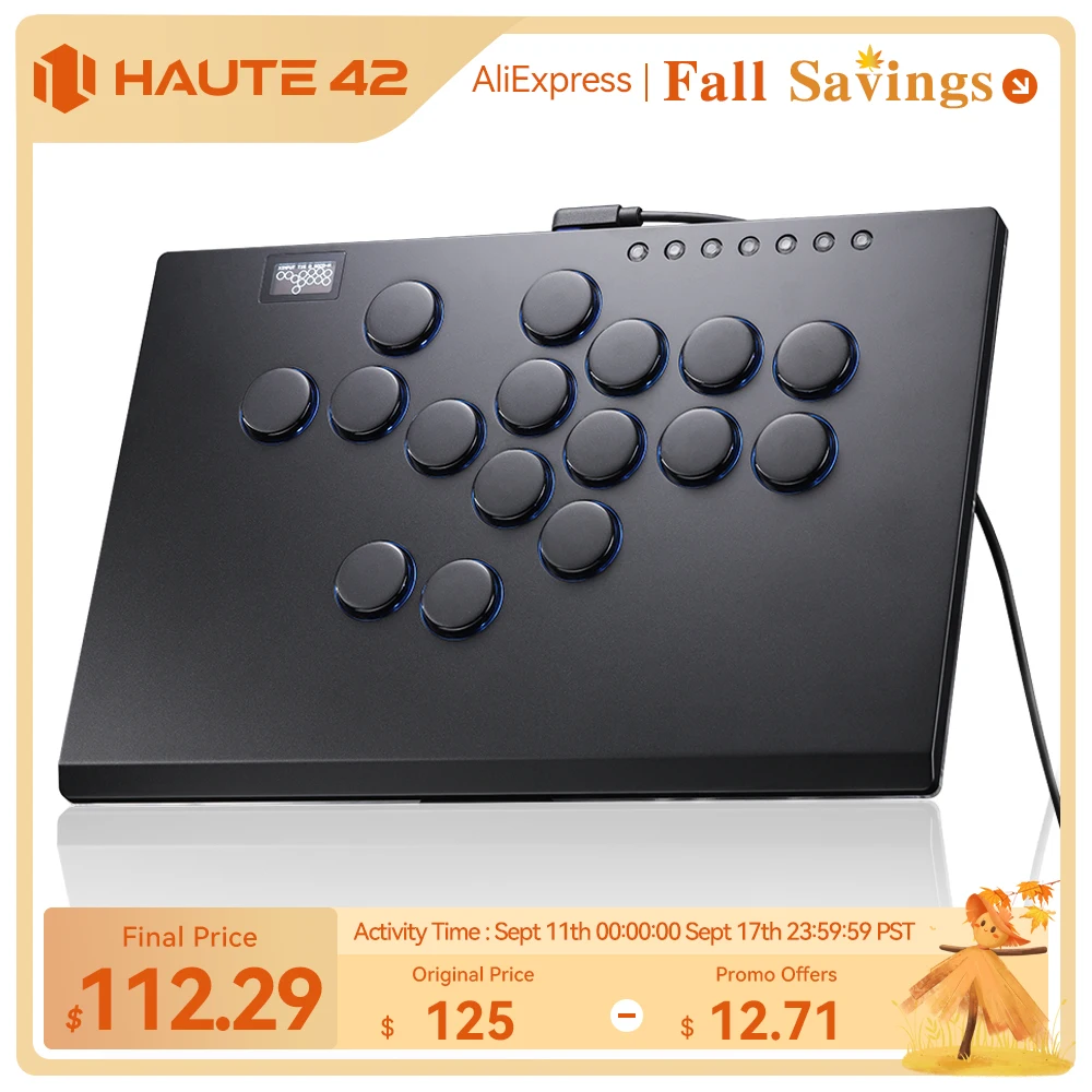 Haute42-Aluminium-Alloy-joystick-Arcade-Hitbox-Leverless-Controller ...