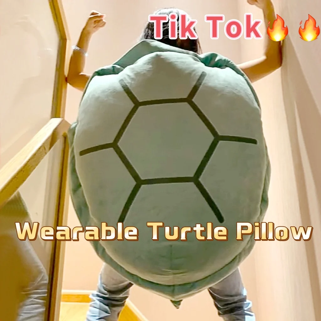 Tik-Tok-almohada-de-felpa-de-tortuga-de-100cm-juguete-de-tortuga-usable ...