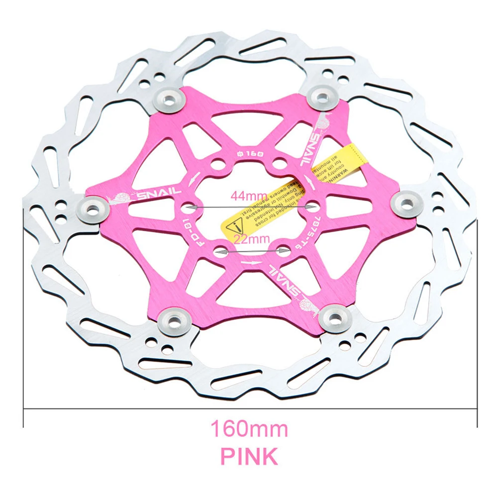 Bicycle-Disc-Brake-Rotor-Floating-MTB-Mountain-Bike-Pink-Replacement ...
