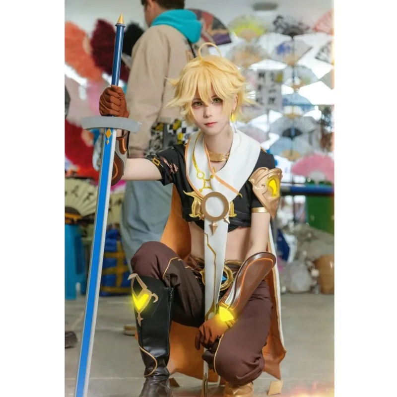 Genshin-Impact-Cosplay-Anime-Aether-Cos-Wear-Traveler-Halloween ...