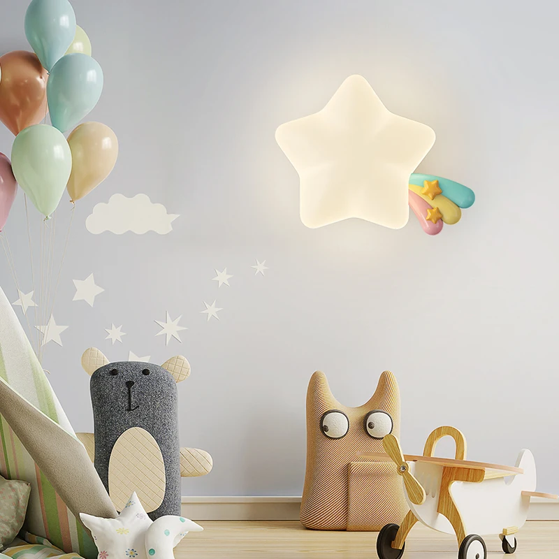 Cartoon Children's Room Wall Light LED AC220V Rabbit Girl Bear Animal ...