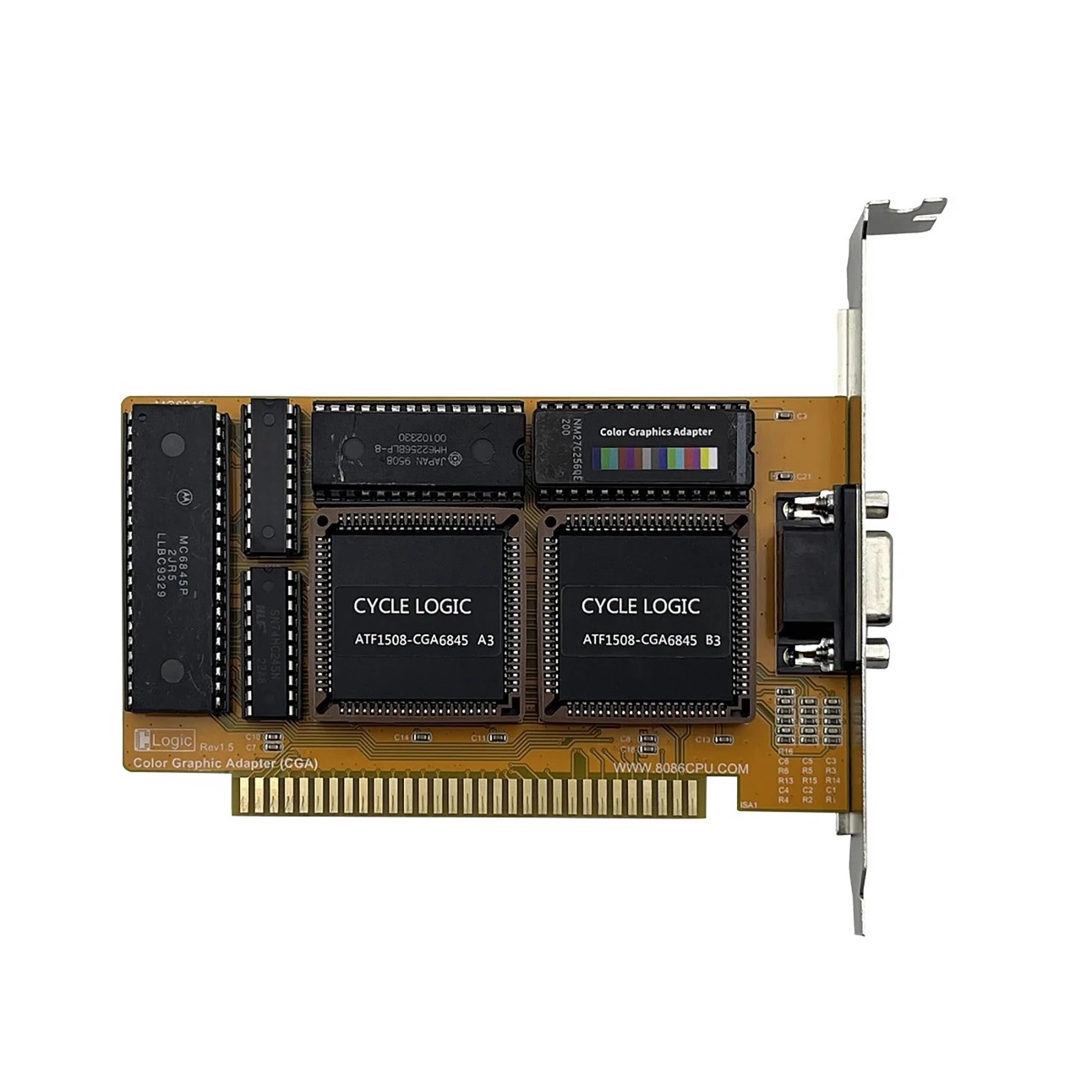 CGA-Graphics-Card-With-ISA-interface-For-IBM-PC-CGA-Vintage-Card-6845 ...