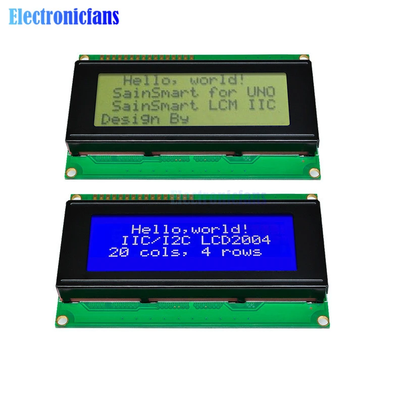 1pcs Lcd Board 2004 20*4 Lcd 20x4 3.3v/5v Blue/yellow And Gree Screen ...