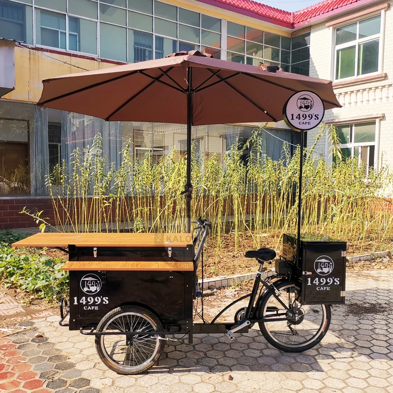 Ce Certificated Street Electric Coffee Tricycle Food Vending Trike Food ...