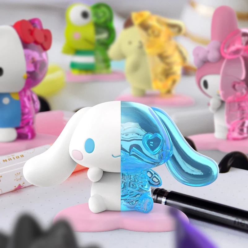 Sanrio Kawaii Figure Kuromi Cinnamoroll Pompom Purin Kerokero Keroppi ...