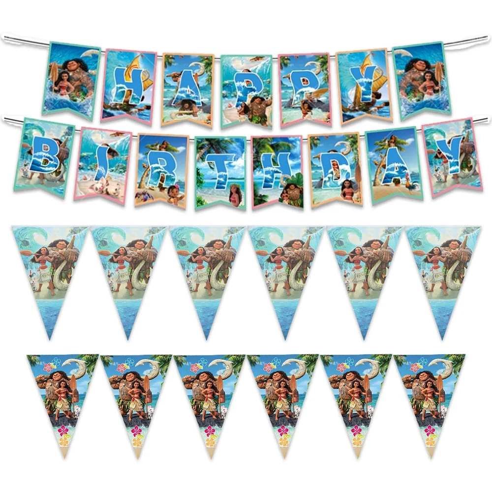 Moana-Theme-1Set-lot-Bunting-Happy-Birthday-Flags-Decorations-Hanging ...