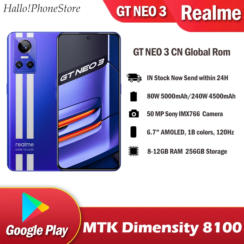NEW-Realme-GT-Neo3-5G-Smart-Phone-80W-150W-120HZ-IMX766-SuperCharge ...