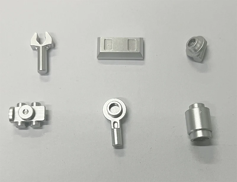 Metallic-Silver-parts-10-pcs-DIY-enlighten-block-brick-part-No ...