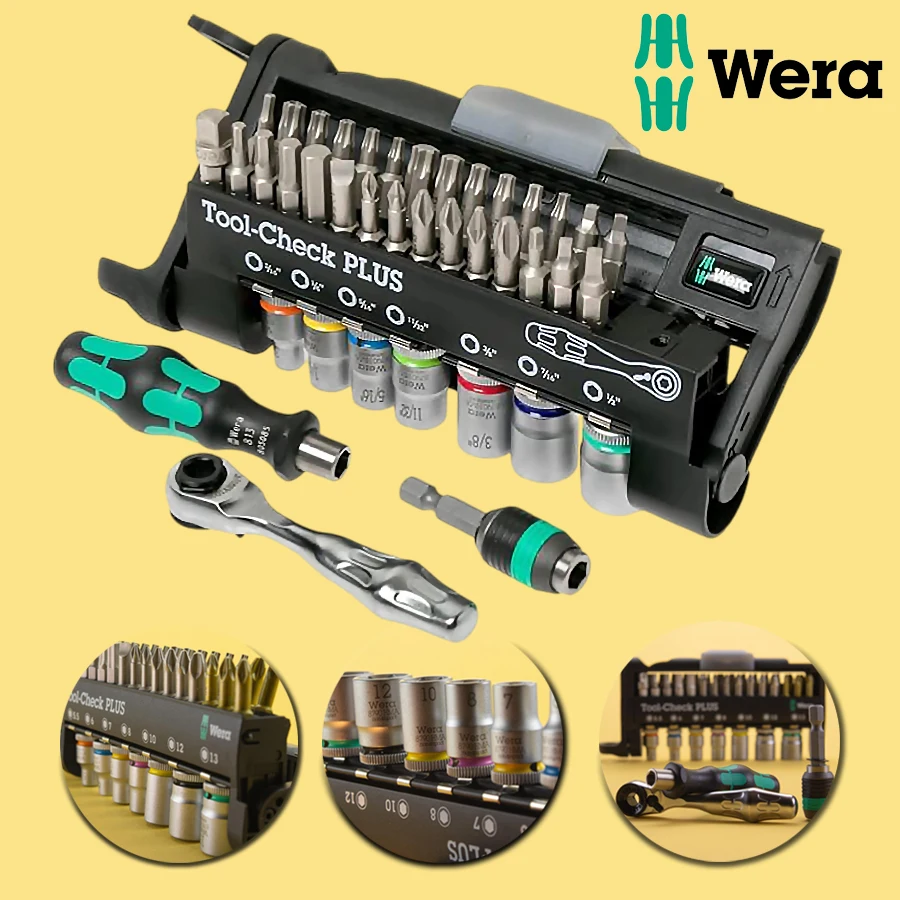 WERA-Tool-39-PCS-Check-Plus-Metric-Screwdriver-Bit-Ratchet-Set-with ...