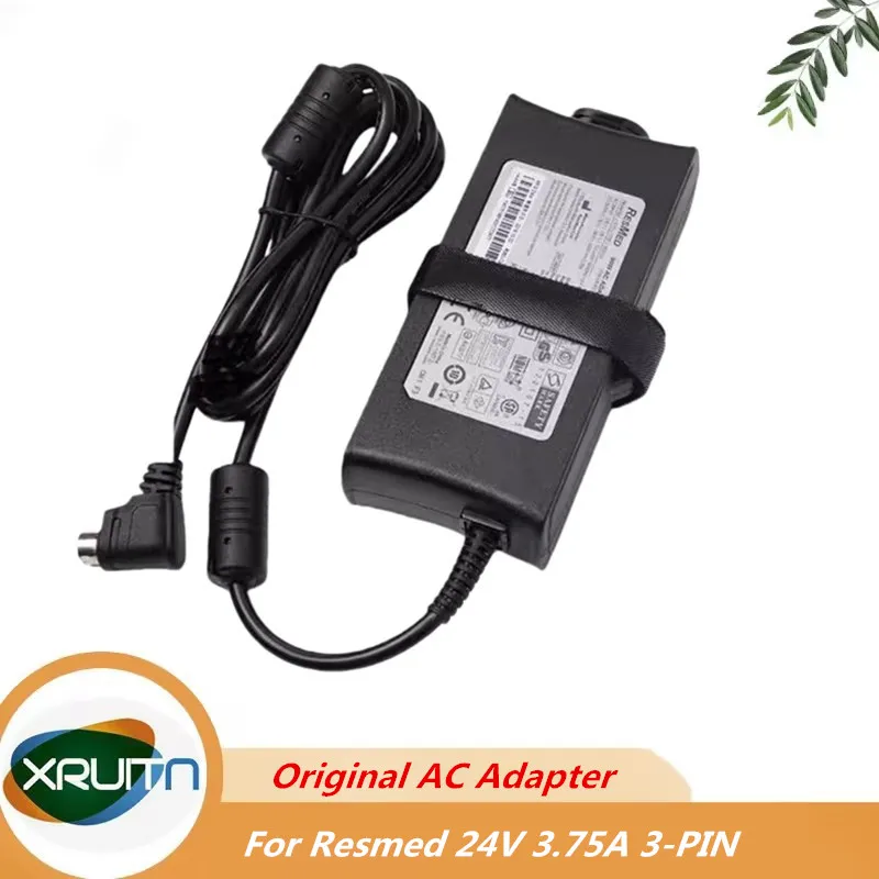 純正 369102 24V 3.75A 90W 3ピン ACアダプター ResMed S9シリーズ CPAP S9 AUTOSET CPAP ...