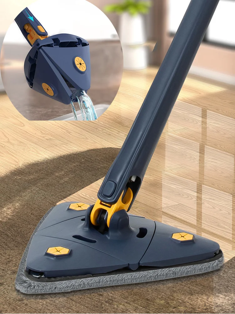 Household-Floor-Cleaning-Mop-360-Rotating-Triangular-Squeeze-Mop-Rotary ...