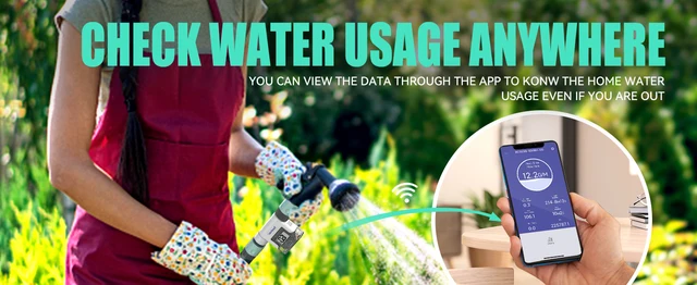 Flow Rate Measurement RAINPOINT Water Flow Meter - Super Accurate ...