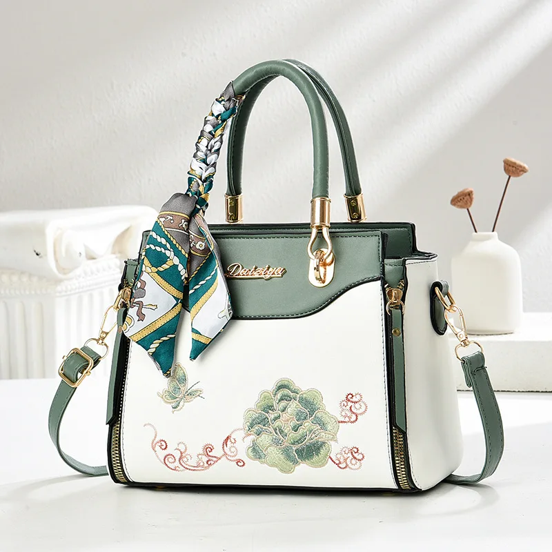 Luxury Brand Designer Women's Handbag Classic Embroidery Crossbody Bag ...