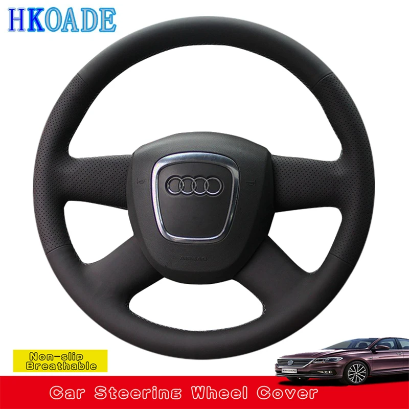 Customize-DIY-Micro-Fiber-Leather-Car-Steering-Wheel-Cover-For-Audi-Old ...