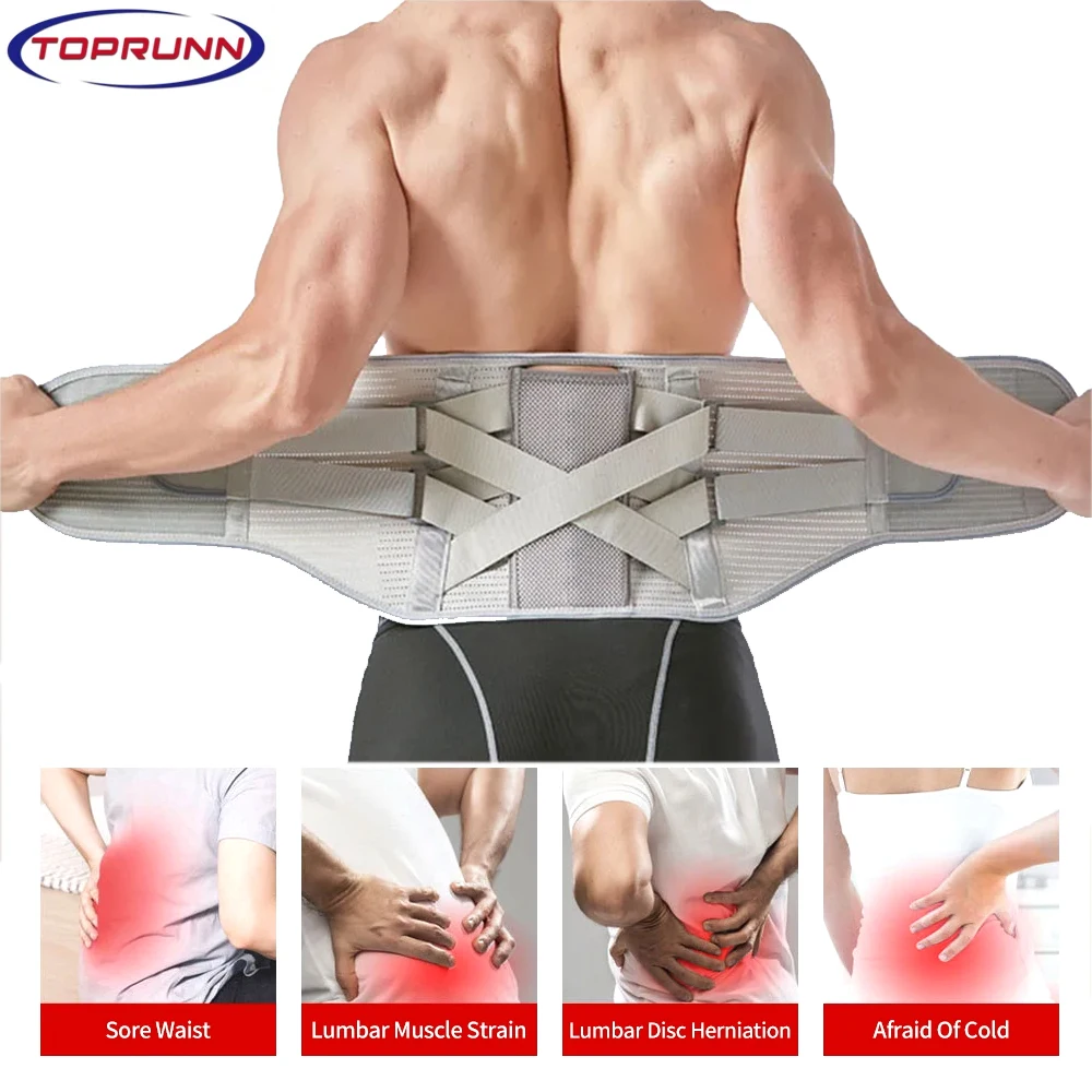 Lower Back Brace Pain Relief Lumbar Back Support Belt for Women Men ...