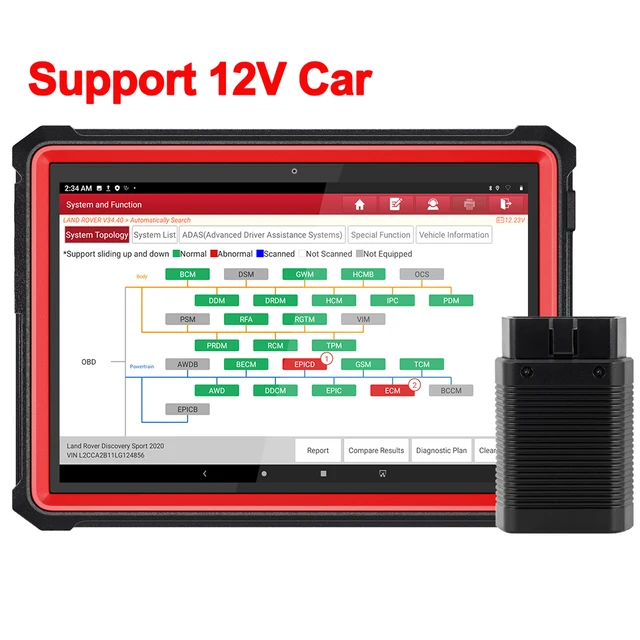 LAUNCH X431 PRO3S+ HDIII 10.1' 12V Car 24V Truck Full Functions Diagnostic Tools Auto OBD OBD2 ...