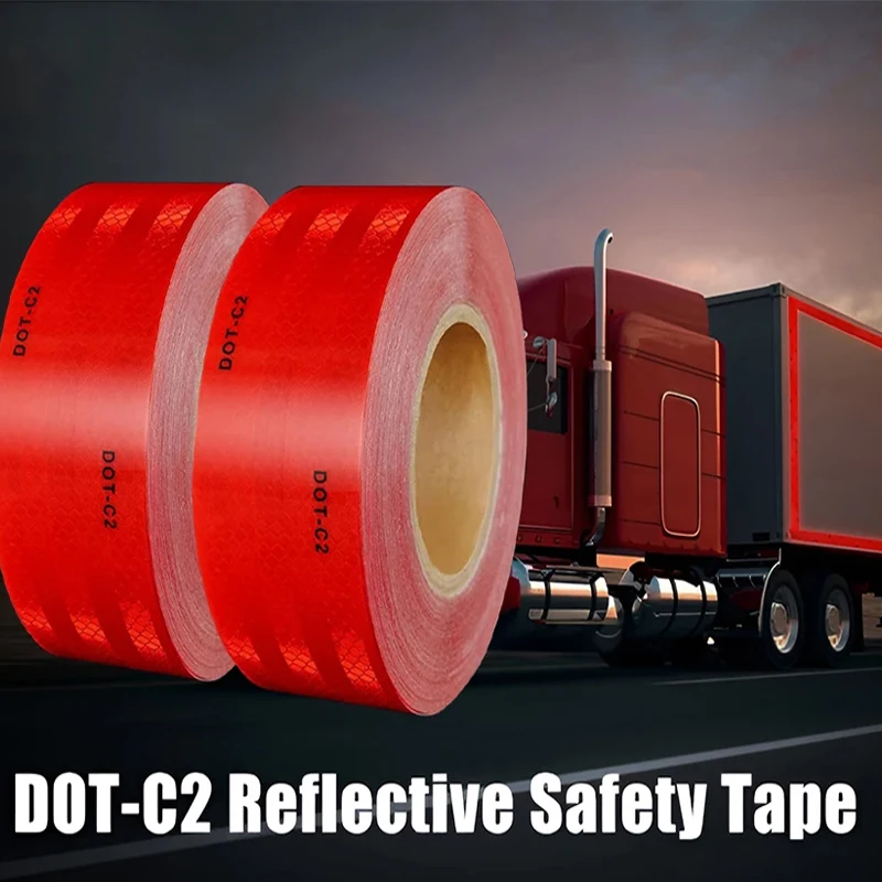 DOT-C2-Red-1-3-10M-Truck-Reflective-Sticker-Tape-Warning-Night-Light ...