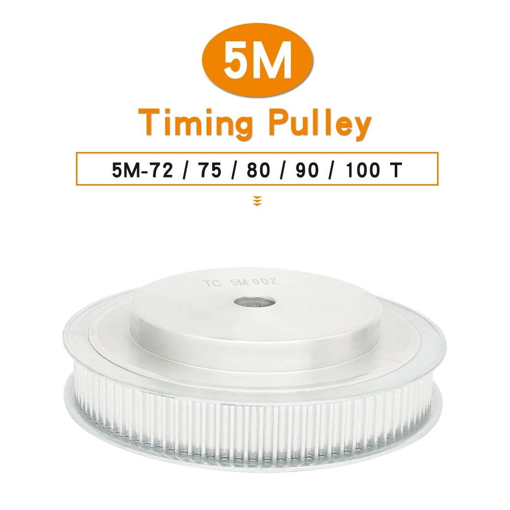 Pulley-Wheel-5M-72T-75T-80T-90T-100T-Bore-Size-12mm-Pitch-5-0-Alloy ...