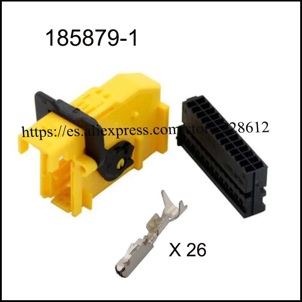 185879-1 Free Shipping 1set Female Wire Connector 26 Pin Ecu Connector ...