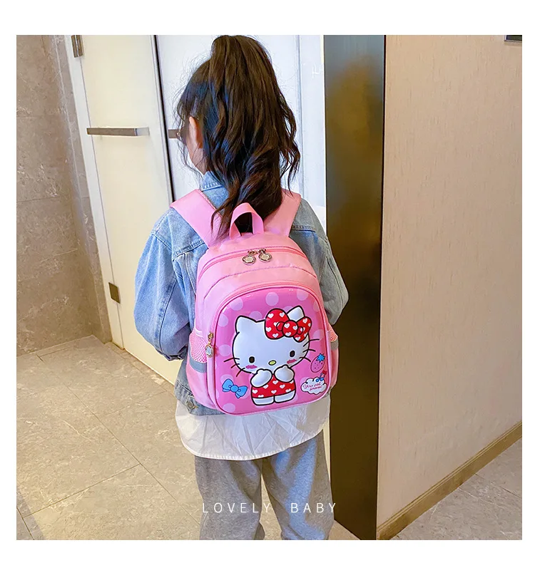 Cartoon Hello Kitty Children's Kindergarten Kawaii Schoolbag ...