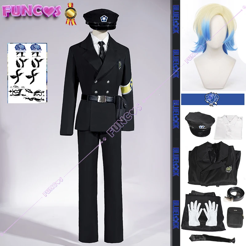 Blue Lock Michael Kaiser Guard Uniform Cosplay Costume Black Military ...