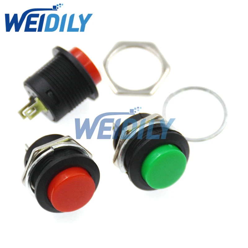 Momentary Push Button Switch Red | Green Red Power Button | Momentary ...