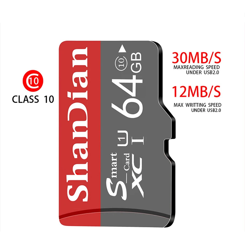Memory-card-128GB-Smart-SD-Class10-64GB-Red-Smart-HC-8GB-Free-SD ...