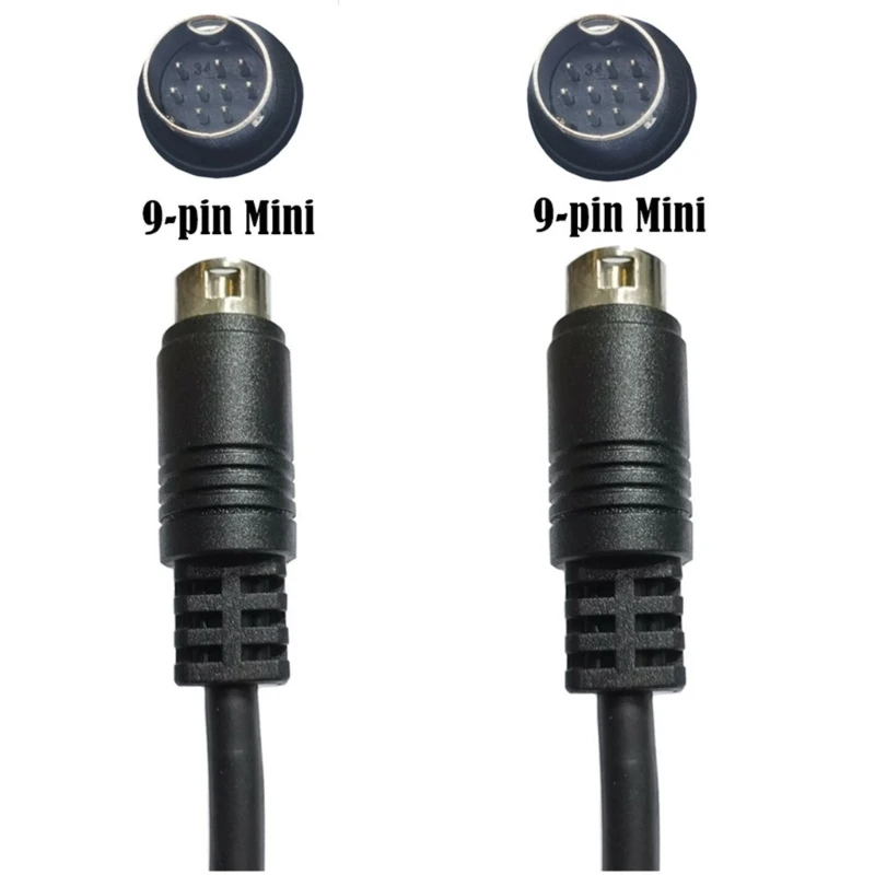 587D-Mini-Din-9PIN-Adapter-Cable-Excellent-Electrical-Conductivity-9 ...