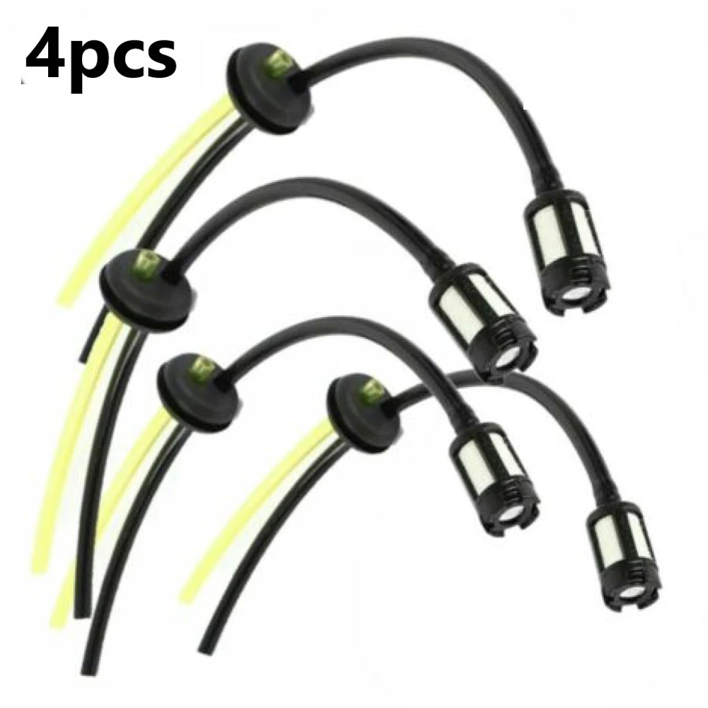 4PCS Trimmer Brush Cutter Fuel Hose Pipe With Tank Filter Assembly For ...