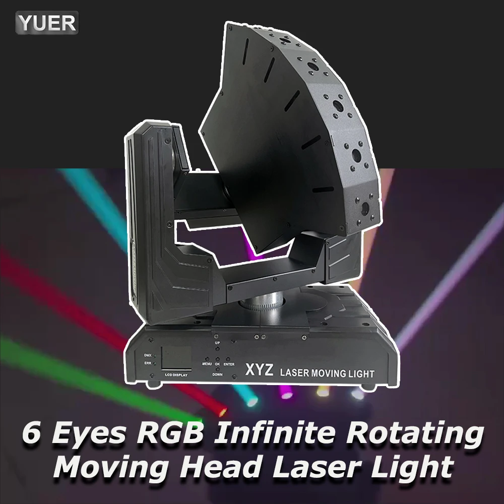 6-Eyes-XYZ-Stage-Effect-Infinite-Rotation-RGB-Laser-Bar-Beam-Lighting ...