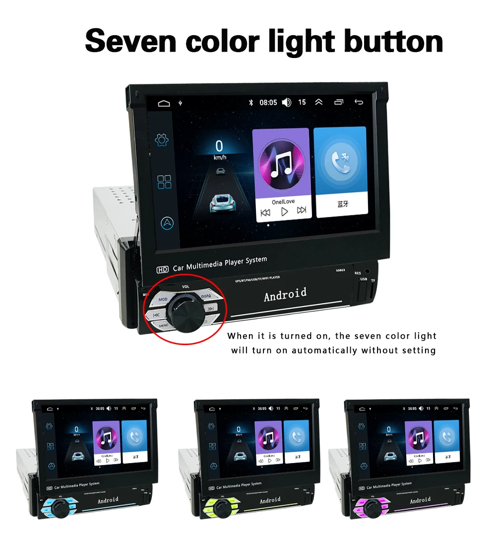 Universal-7Inch-Retractable-Screen-Wireless-Carplay-Android-Auto-Car ...