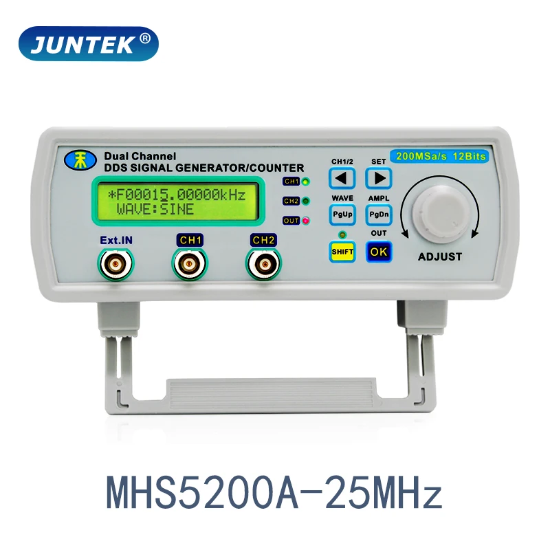 JUNTEK-MHS5200A25MHz-DDS-Function-Signal-Generator-Digital-Control-Dual ...