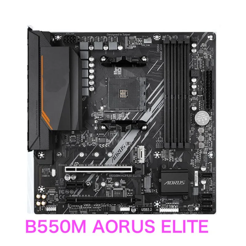 Gigabyte B550M AORUS ELITE Motherboard Socket AM4 DDR4 Micro ATX ...