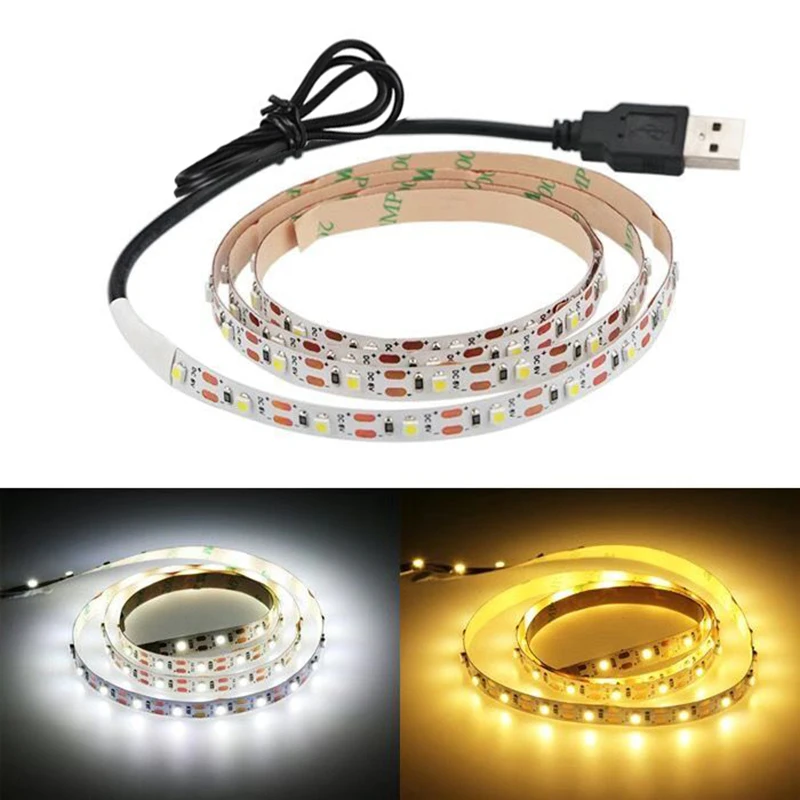 DC-5V-USB-LED-Strips-2835-Flexible-Tape-Ribbon-for-Home-Room-Decor-1-5m ...