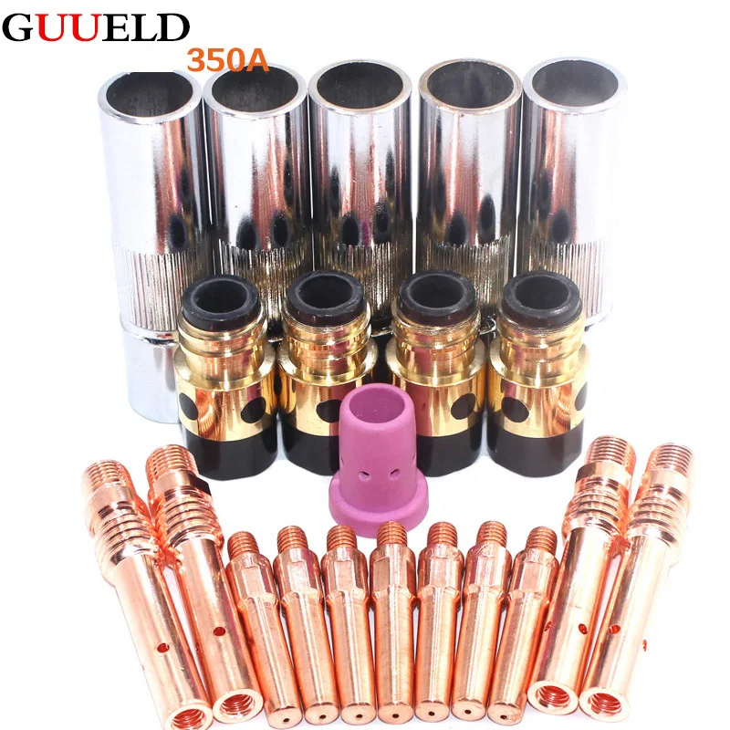45pcs 350A MIG MAG Gun accessories MIG shield Cups gas diffuser ...