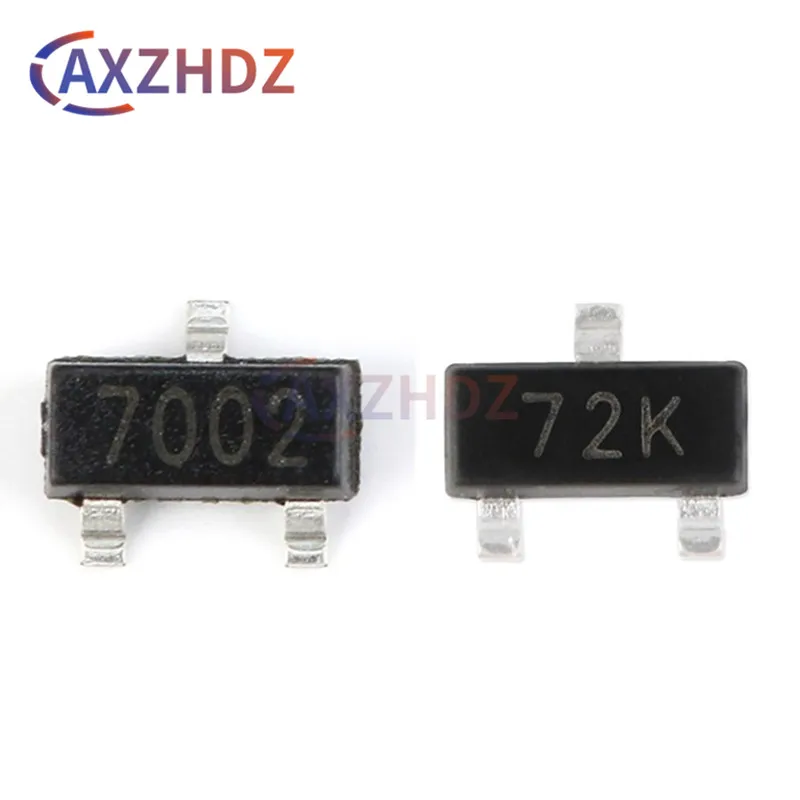 100PCS 2N7002 2N7002K LT1G 7002 702 72K 12W LWW L2N7002KLT1G RK SOT-23 ...
