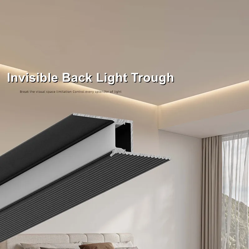 Z-T-Forma-LED-Luz-de-Teto-Perfil-De-Alum-nio-Estreito-Suspenso-Linear ...