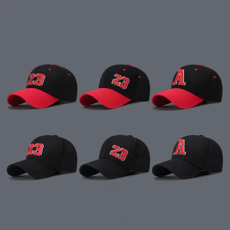Number 23 Embroidery Baseball Cap Men Women Streetwear Letter Sunshade ...