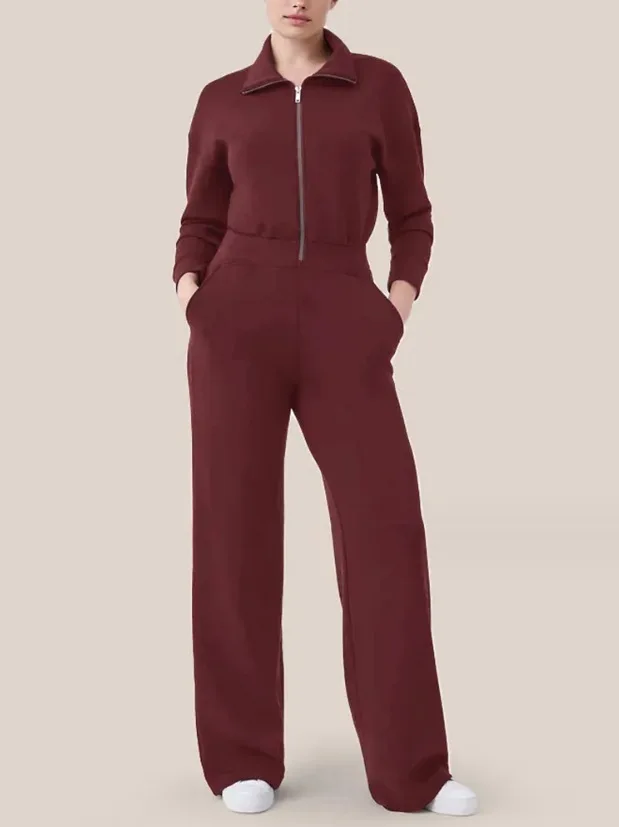 Fall-Clothes-Long-Sleeve-Wide-Leg-Jumpsuit-Women-High-Waist-One-Piece ...