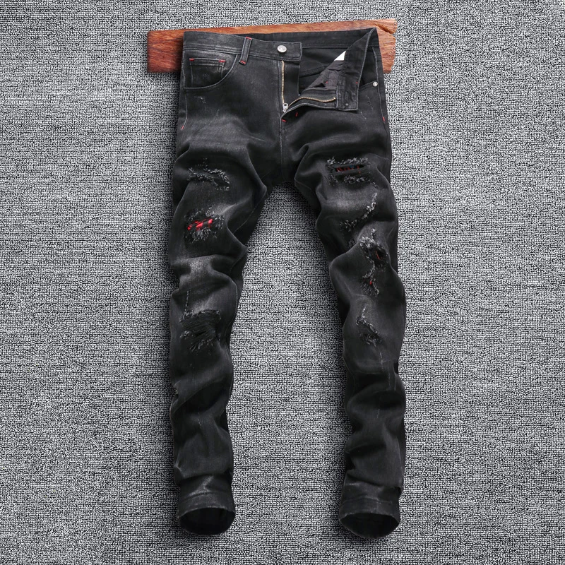 Faded Black Jeans For Men