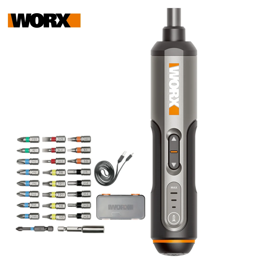 Worx 4v Mini Electrical Screwdriver Set Wx240 Smart Cordless Electric ...